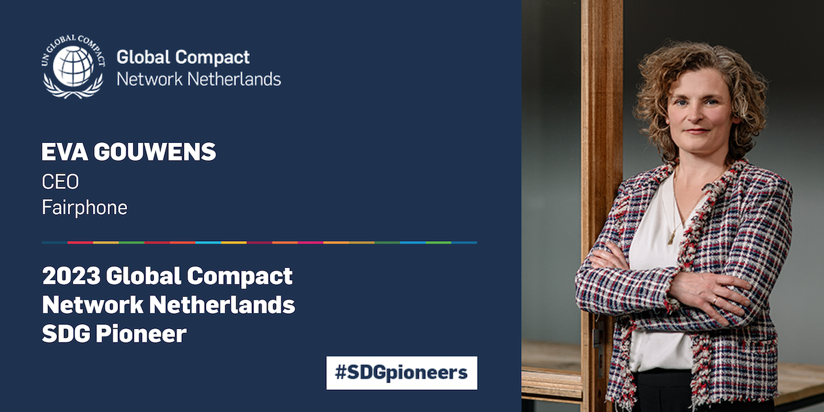 Eva Gouwens (Fairphone) is de nieuwe SDG Pioneer van Nederland! - Duurzaam Ondernemen