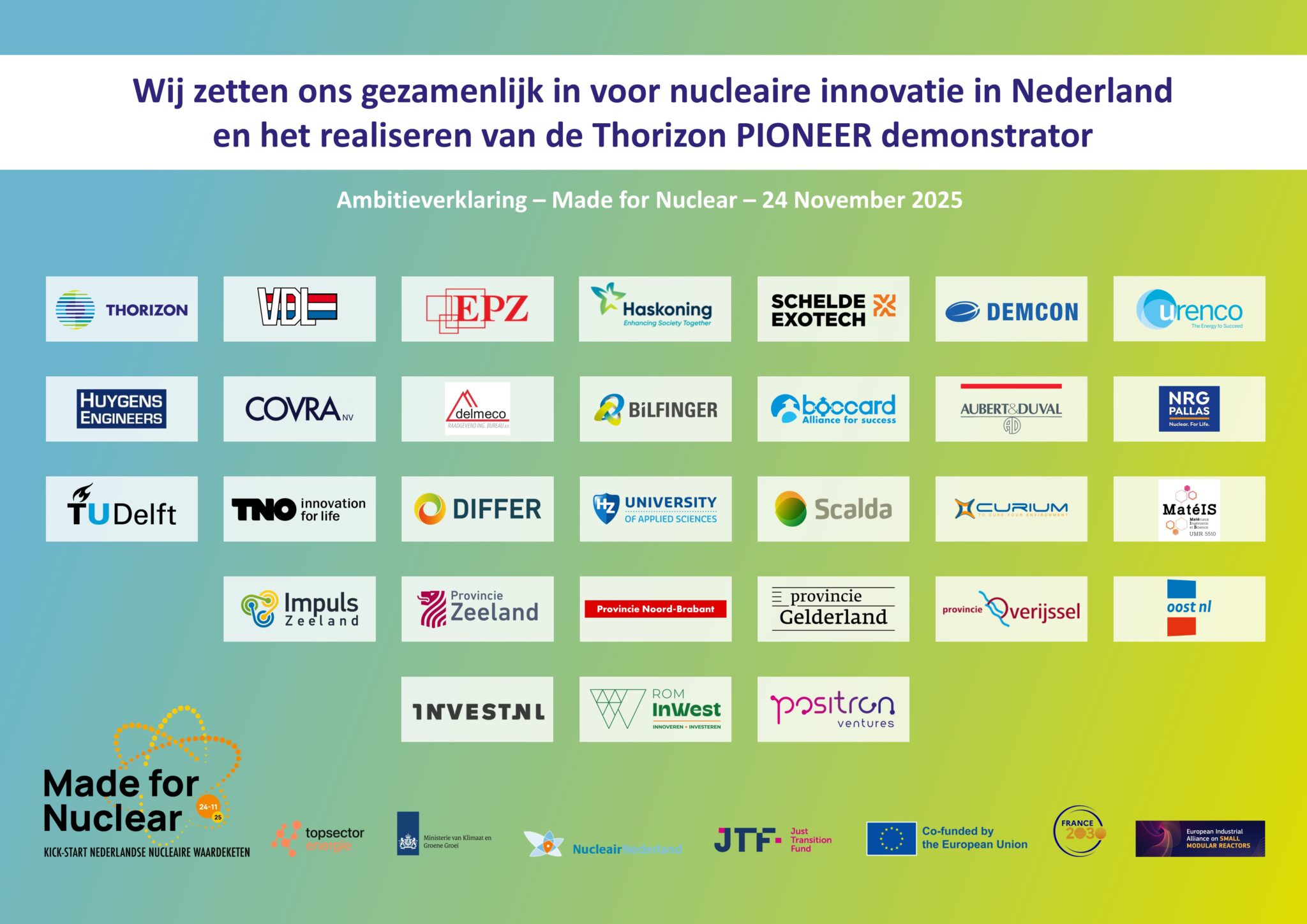 Brede steun voor Thorizon’s gesmolten zoutreactor-demonstrator in ...